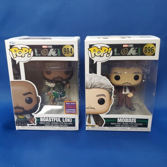 Funko | Toys | Funko Pop Mobius 896 Boastful Loki 984 Wonderous Conv ...